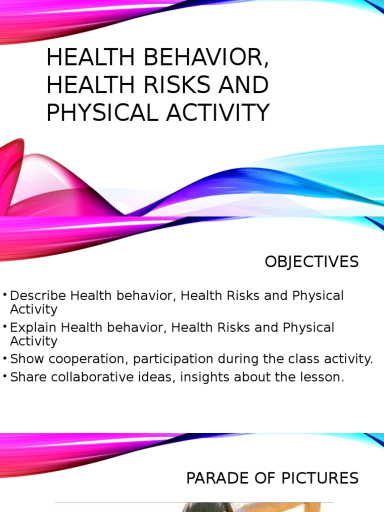 Health Behavior, Health Risks and Physical Activity | PDF | Dances ...