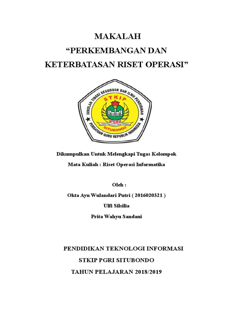 Keterbatasan Riset Operasi | PDF