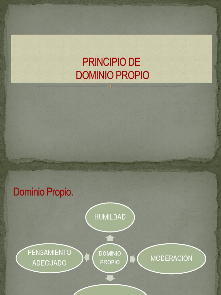 Tema Dominio Propio | PDF | Temperamento | Verdad