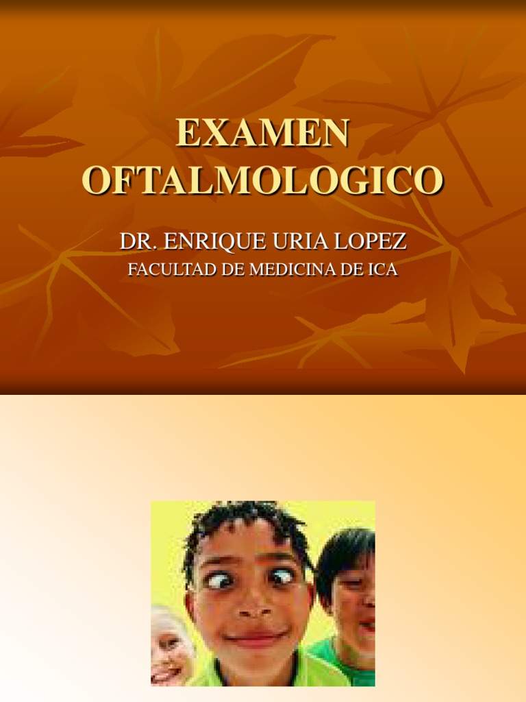 Examen Oftalmologico | PDF