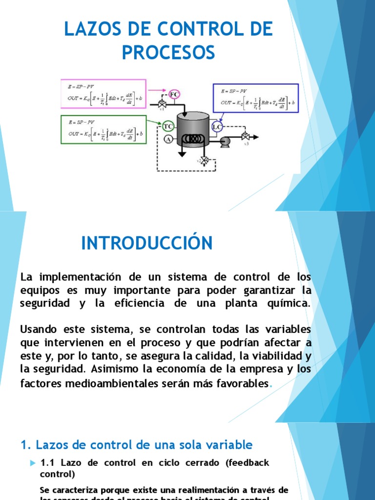Lazos de Control en Procesos Químicos | PDF | Tecnología