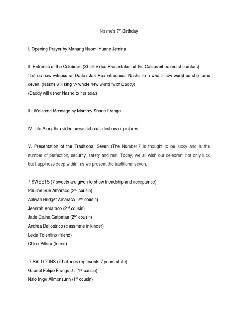 Program Script | PDF