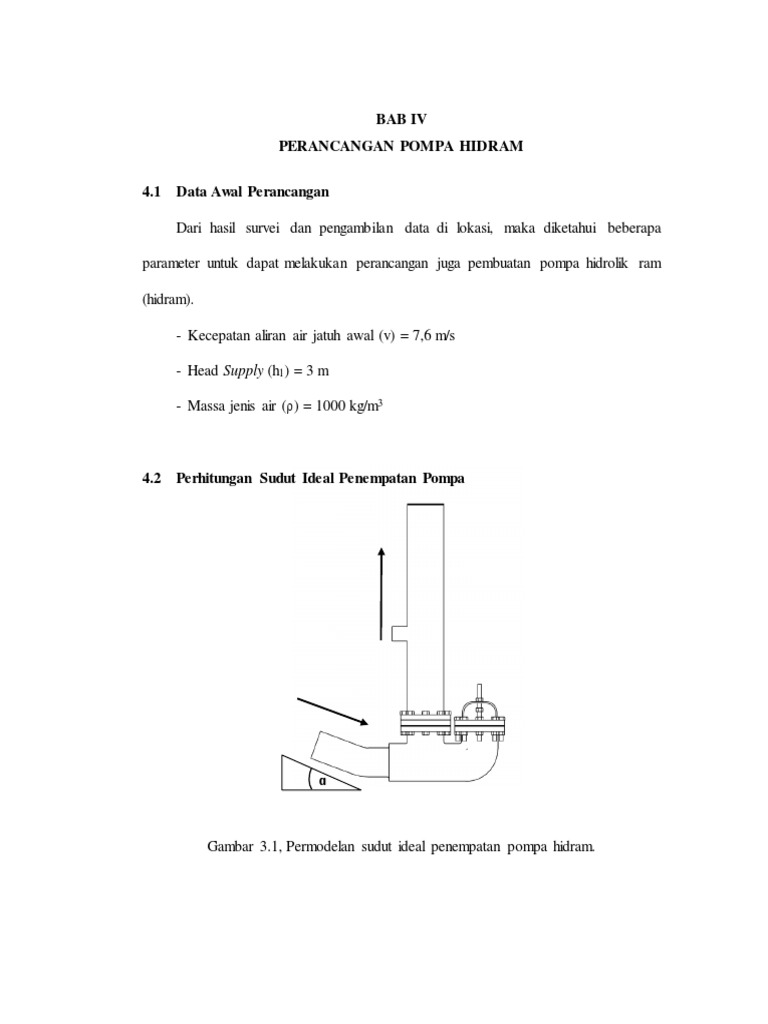 Pompa Hidraulik Ram | PDF | Metode & Bahan Ajar | Sains & Matematika