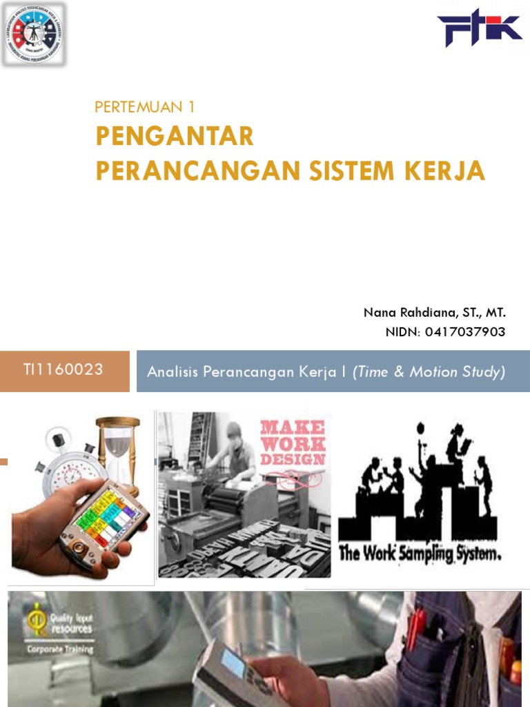 Pengantar Perancangan Sistem Kerja | PDF | Seni