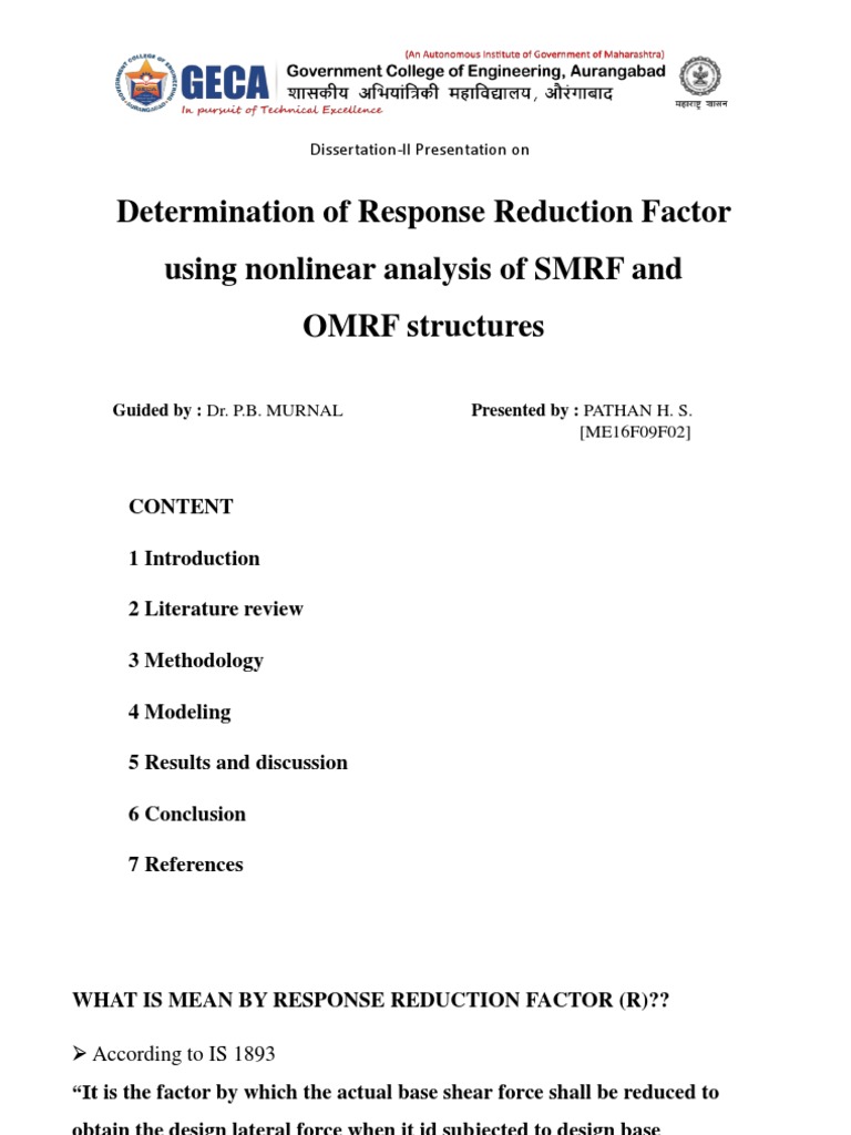 SMRF and Omrf Building | PDF | Civil Engineering | Materials Science