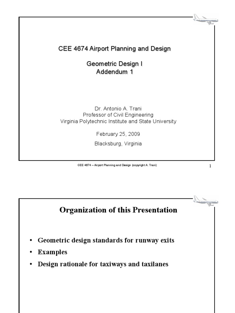 Geometric Design | PDF | Runway | Airport