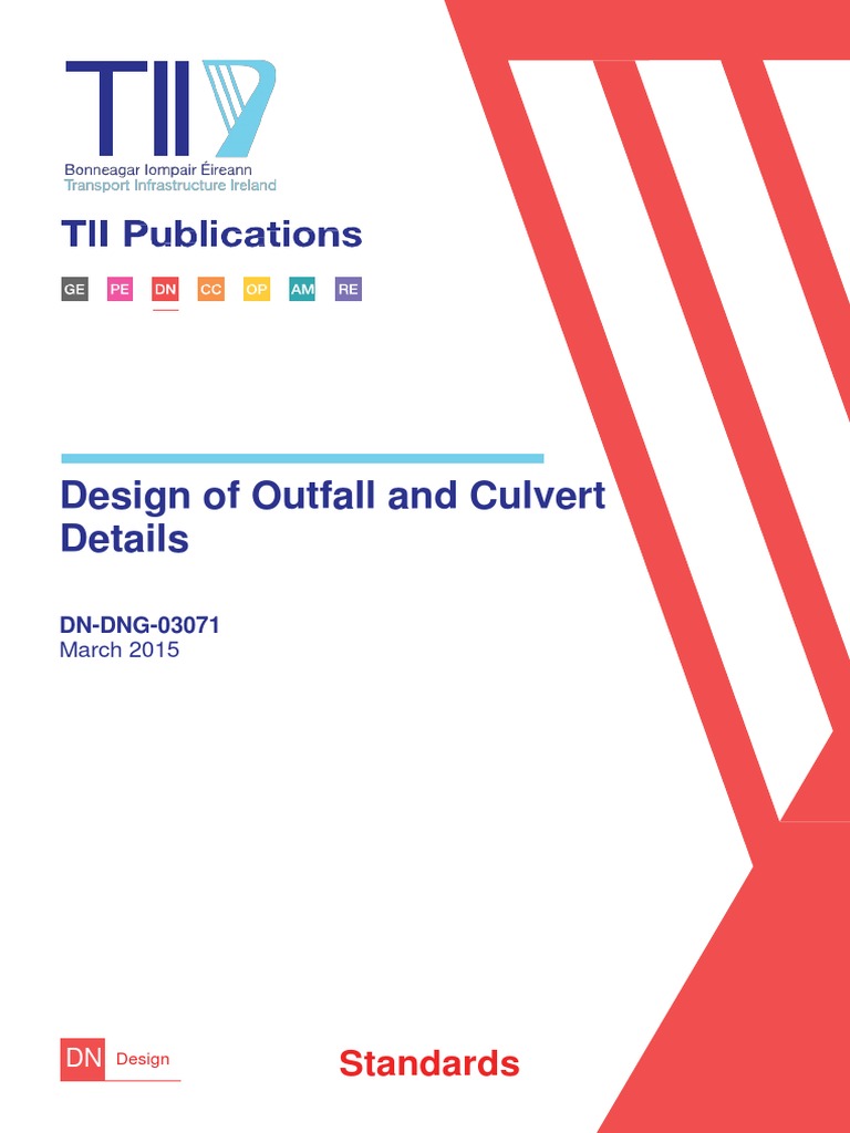 Design of Outfall and Culvert Details: Standards | PDF | Road | Flood