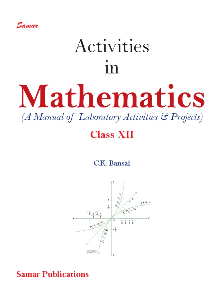 Activity Book Class 12 Maths | PDF | Angle | Maxima And Minima