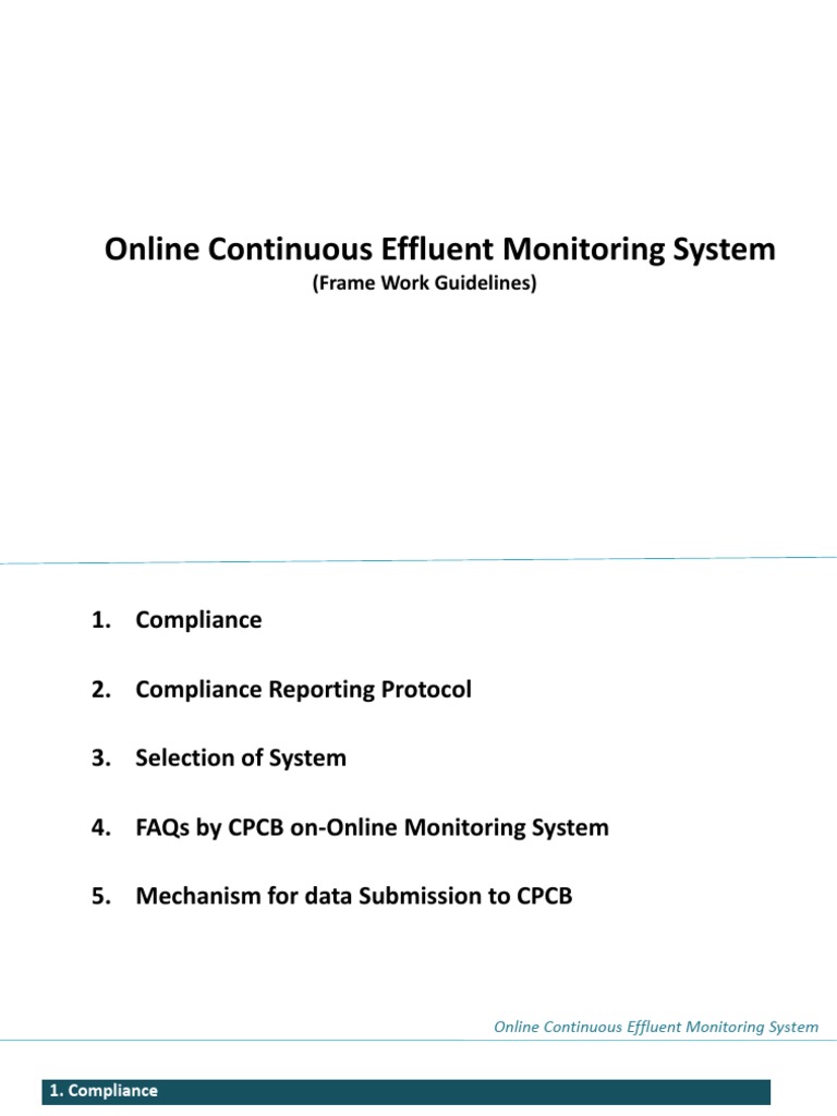 OCEMS Guidelines for Effluent Monitoring | PDF | Flow Measurement ...