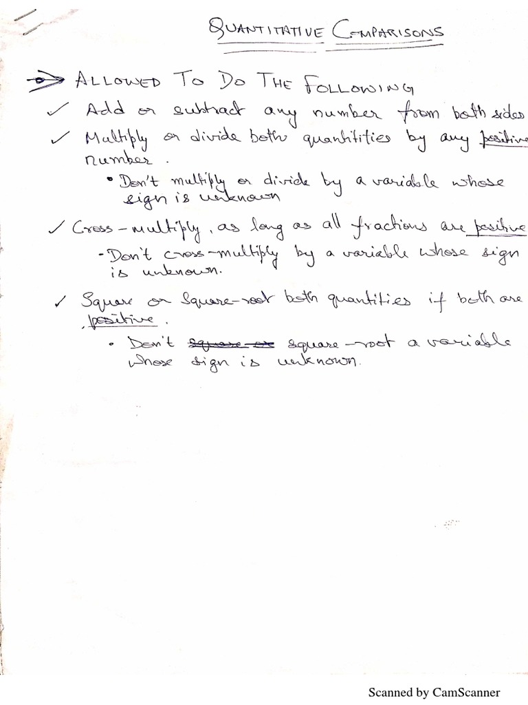 Gre Quant Notes Pdf Pdf