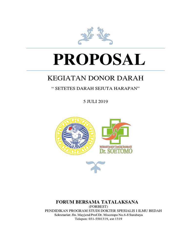 Proposal Donor Darah Fixed | PDF