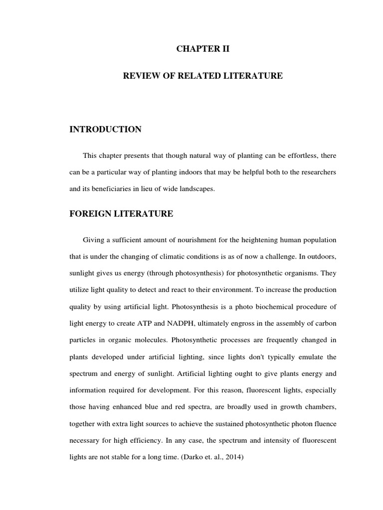 Rrl Final Sip | Photosynthesis | Light