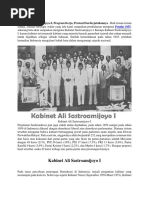 Sejarah Kabinet Ali Sastroamidjojo 1 Dan 2 | PDF | Ilmu Sosial | Perjalanan
