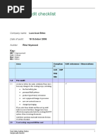 HACCP Food Safety Audit Checklist | PDF | Verification And Validation ...