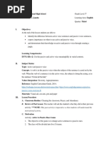 A DETAILED LESSON PLAN in Active and Passive Voice | PDF | Subject ...