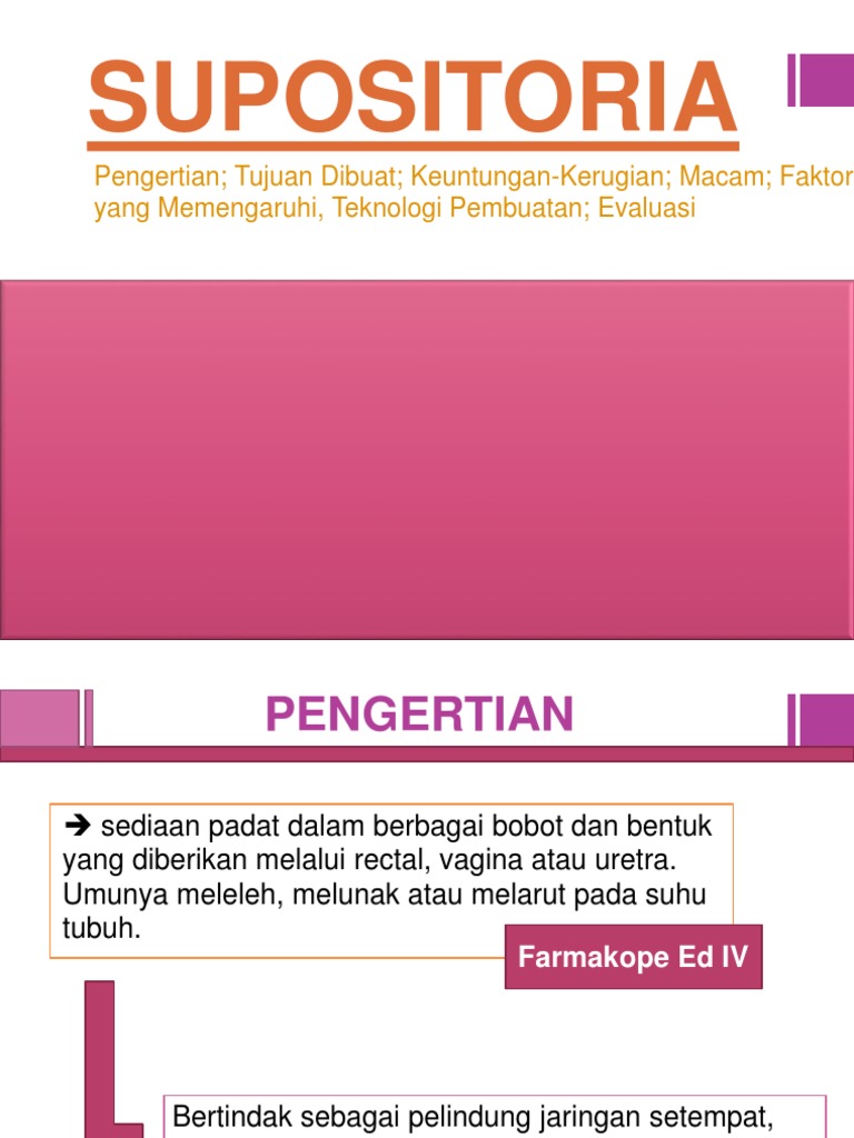Panduan Lengkap Suppositoria | PDF | Kesehatan Holistik