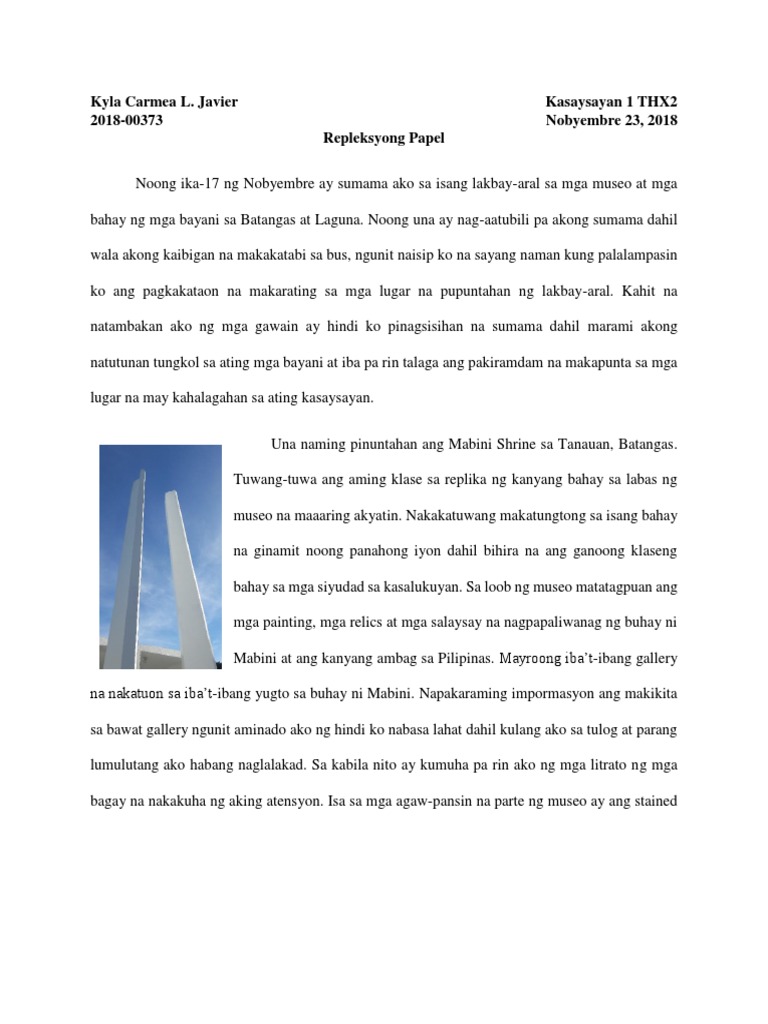 Kas1 Field Trip | PDF