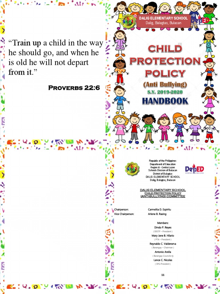 Child Protection Booklet | PDF | Bullying | Teachers