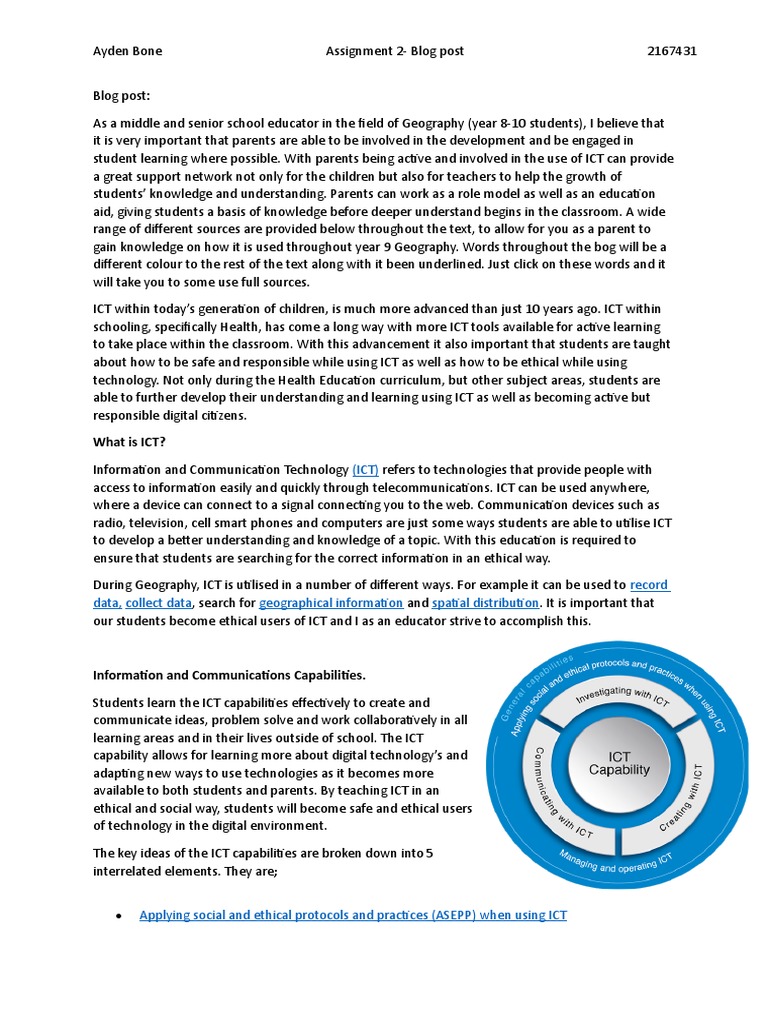 Ict Safety | PDF | Educational Technology | Information Security