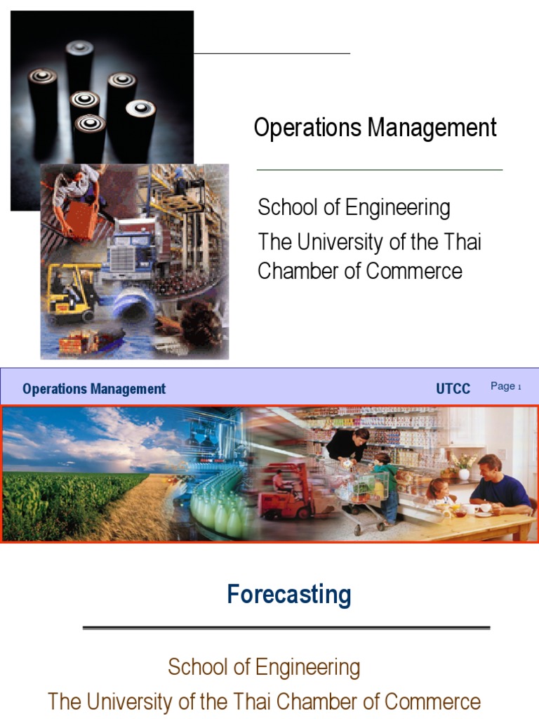 Forecasting Techniques in Operations Management | PDF | Errors And ...