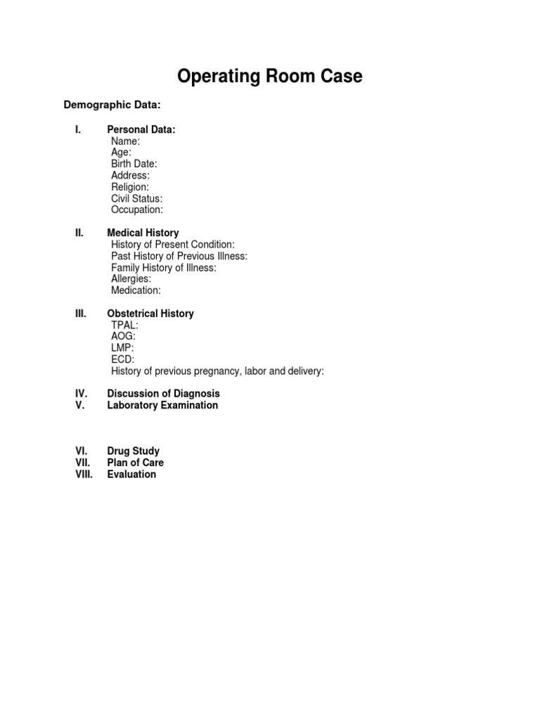 Operating Room Case | PDF