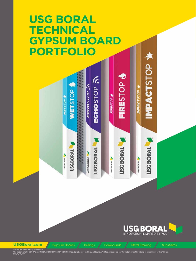 USG Boral-Technical Gypsum Board | PDF | Drywall | Economic Sectors