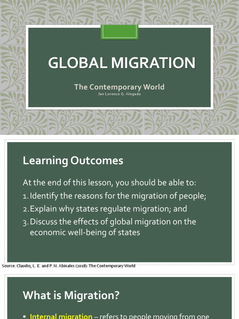 10 Global Migration | PDF | Migrant Worker | Immigration