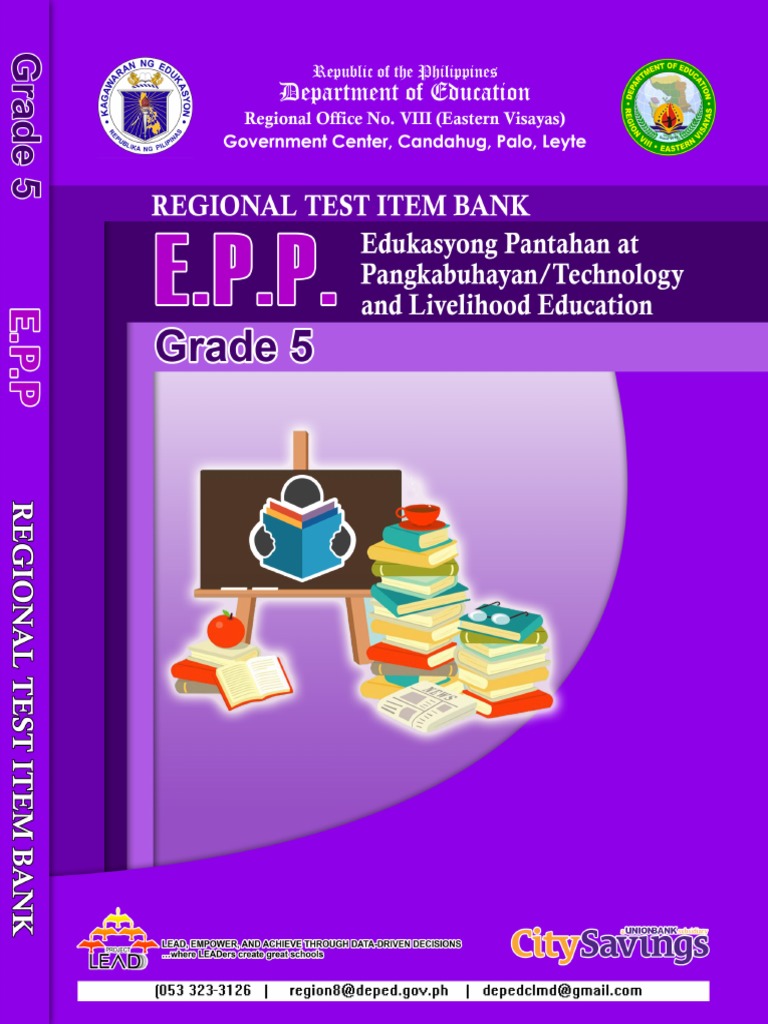 EPP Grade 5 Test Item Bank Guide | PDF | Curriculum | Learning