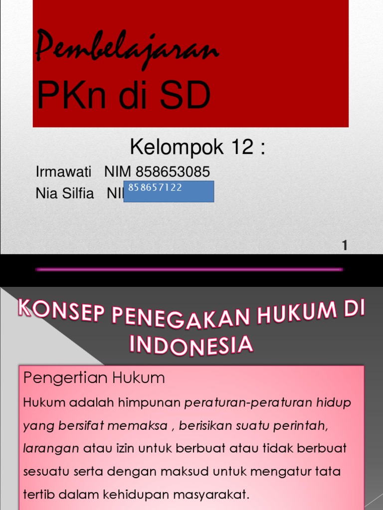 Presentasi Modul 6 PKN Di SD | PDF