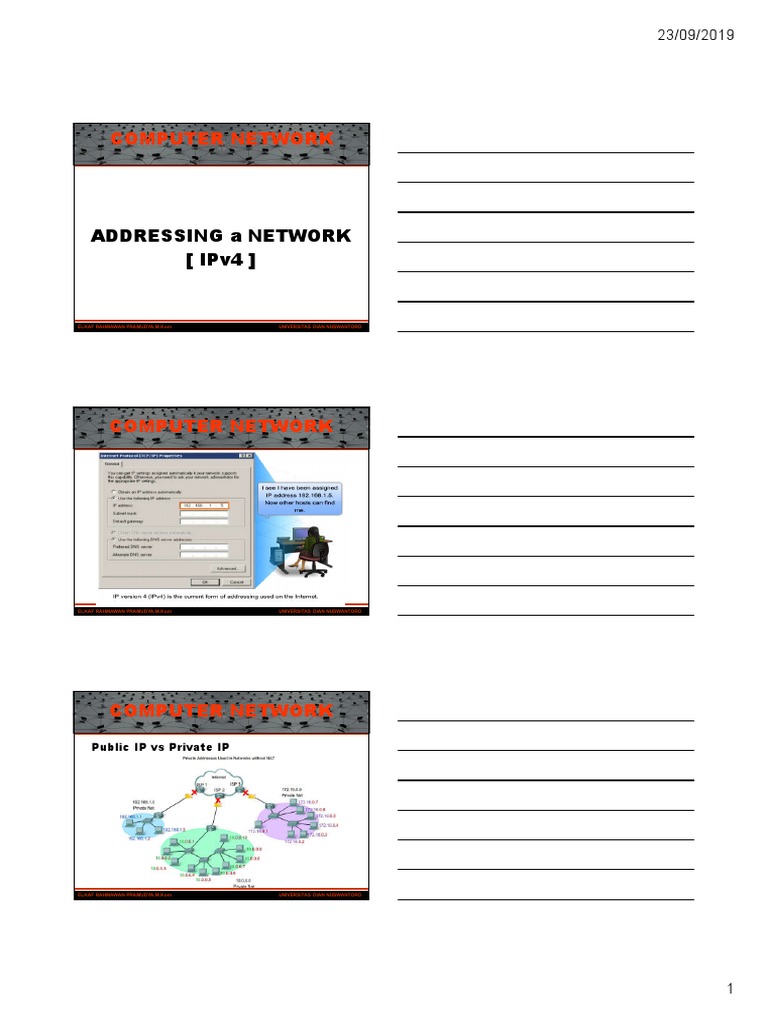 03 Computernetwork Addressing Network Pdf Ip Address Computer Network 