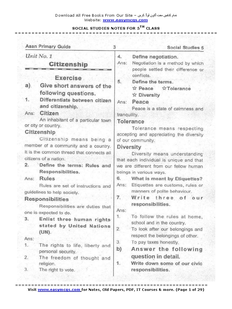 5th Class Social Studies Notes | PDF | Cyberspace | Computing