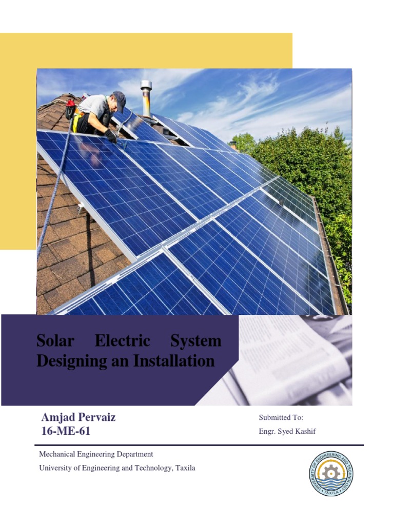 Solar Electric System, Designing and Installation | Download Free PDF ...