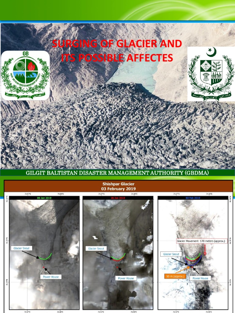 Surging of Glacier For Fcna | PDF | Emergency Management | Water