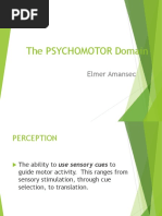Psychomotor Domain | PDF | Perception | Cognitive Science