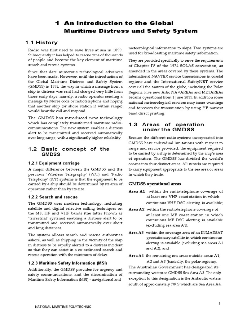 GMDSS Handbook PDF | PDF | High Frequency | Radio Propagation