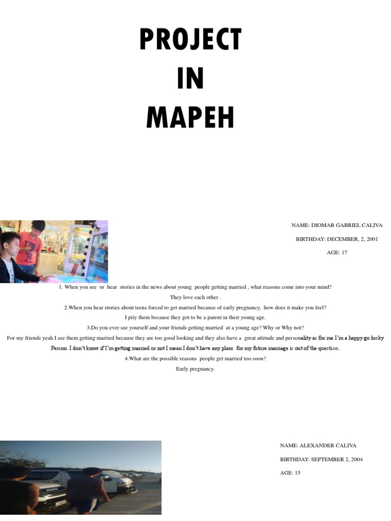 Project IN Mapeh | PDF | Wellness
