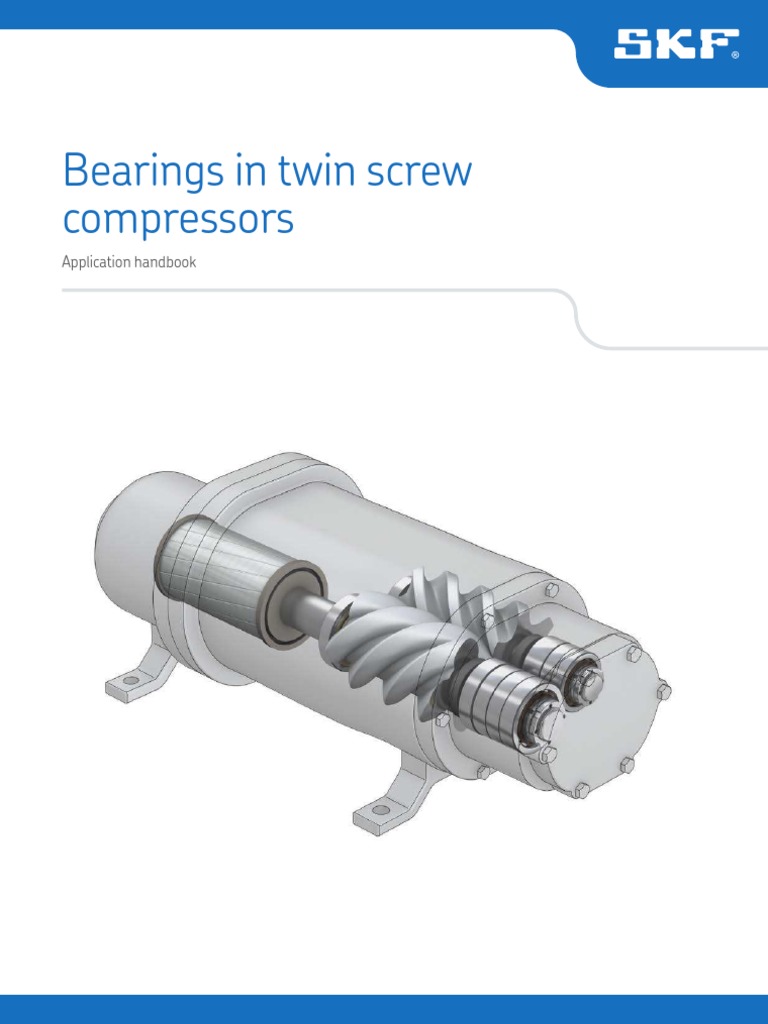 Bearings in Twin Screw Compressors | PDF | Bearing (Mechanical) | Gear