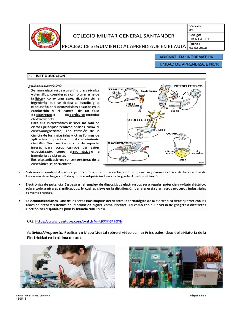 Guia 10-Conceptos Basicos Electronica | PDF | Electrónica | Resistencia Eléctrica y Conductancia