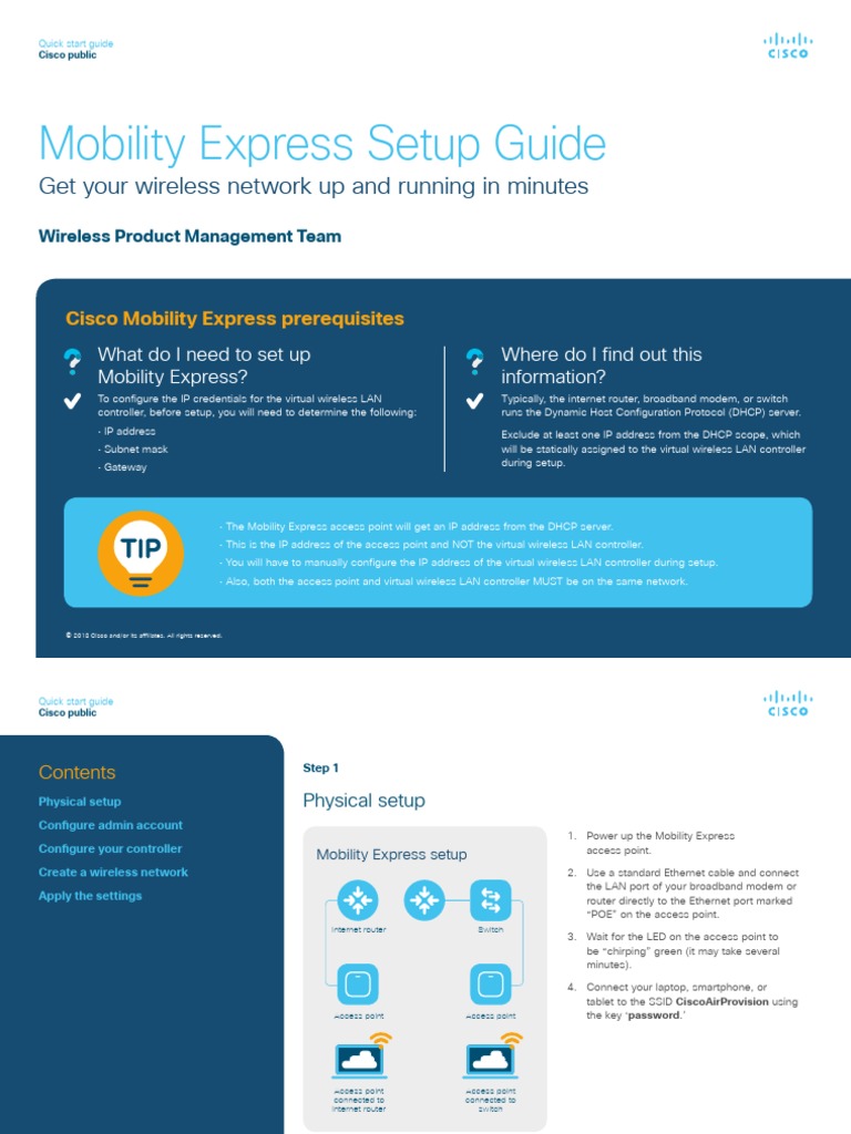 Mobility Express Setup Guide: Get Your Wireless Network Up and Running ...