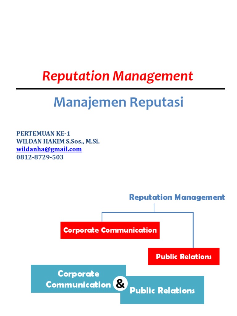 Importance of Reputation Management | PDF