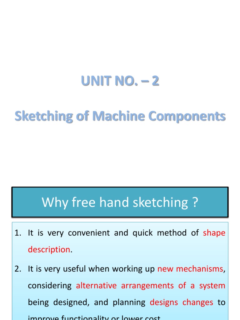 Machine Component Sketching Guide | PDF | Nut (Hardware) | Screw