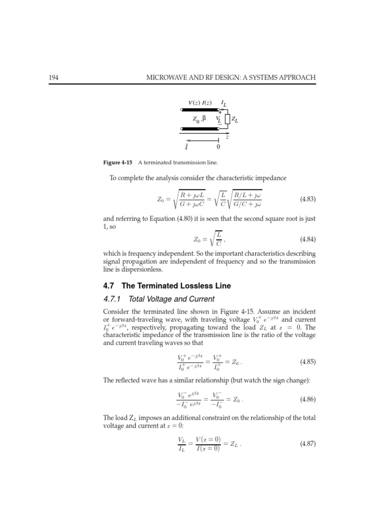 Microwave and RF Design | PDF | Transmission Line | Electrical Impedance