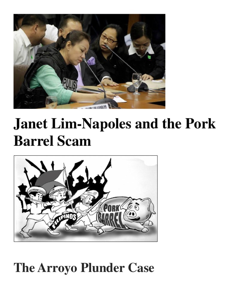 Janet Lim-Napoles and The Pork Barrel Scam: The Arroyo Plunder Case ...