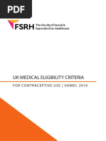 FSRH Ukmec Summary September 2019 | PDF | Blood Pressure | Hypertension