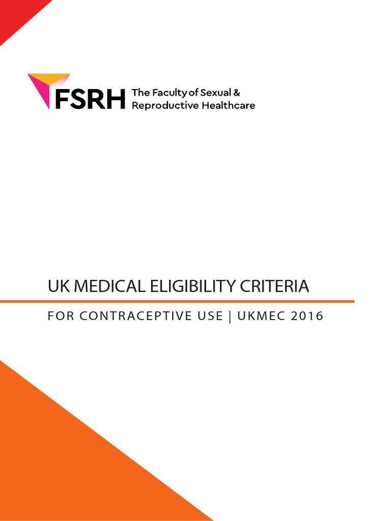 FSRH Ukmec Full Book 2017 | PDF | Birth Control | Pregnancy