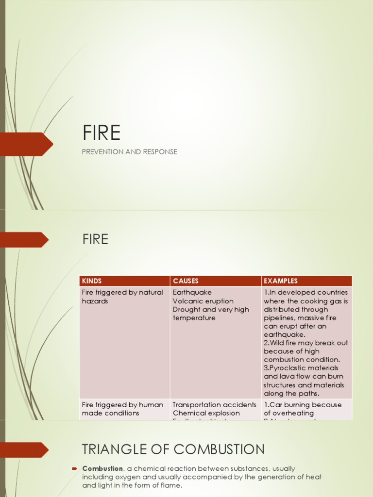 FIRE | PDF | Fires | Combustion