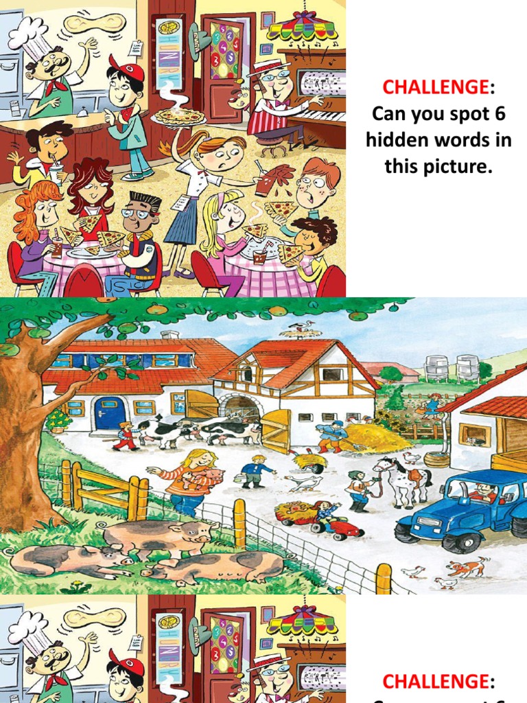 Find 6 Hidden Words Challenge | PDF
