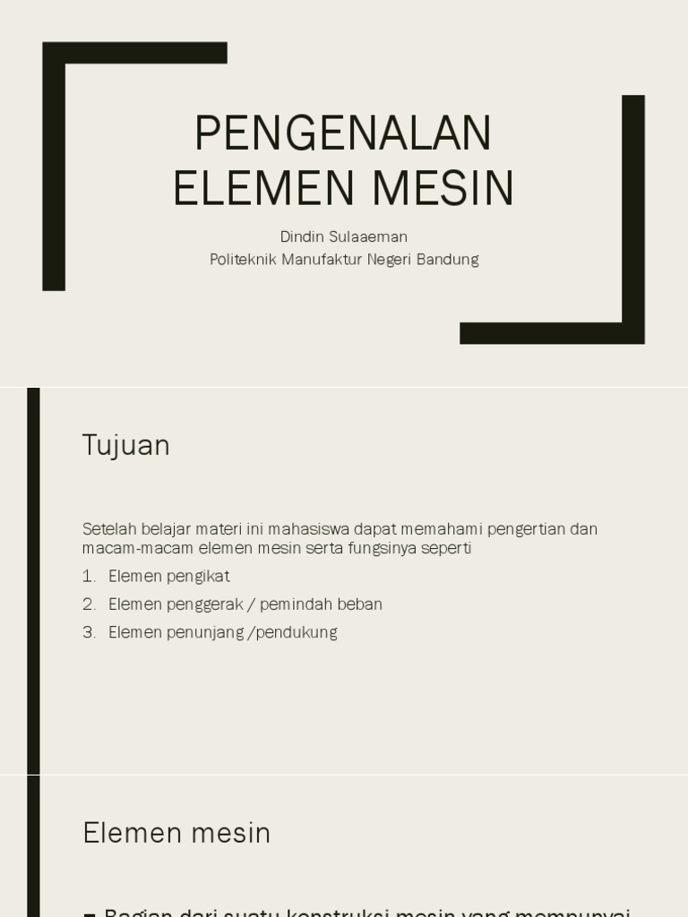 Implementasi Elemen Mesin | PDF
