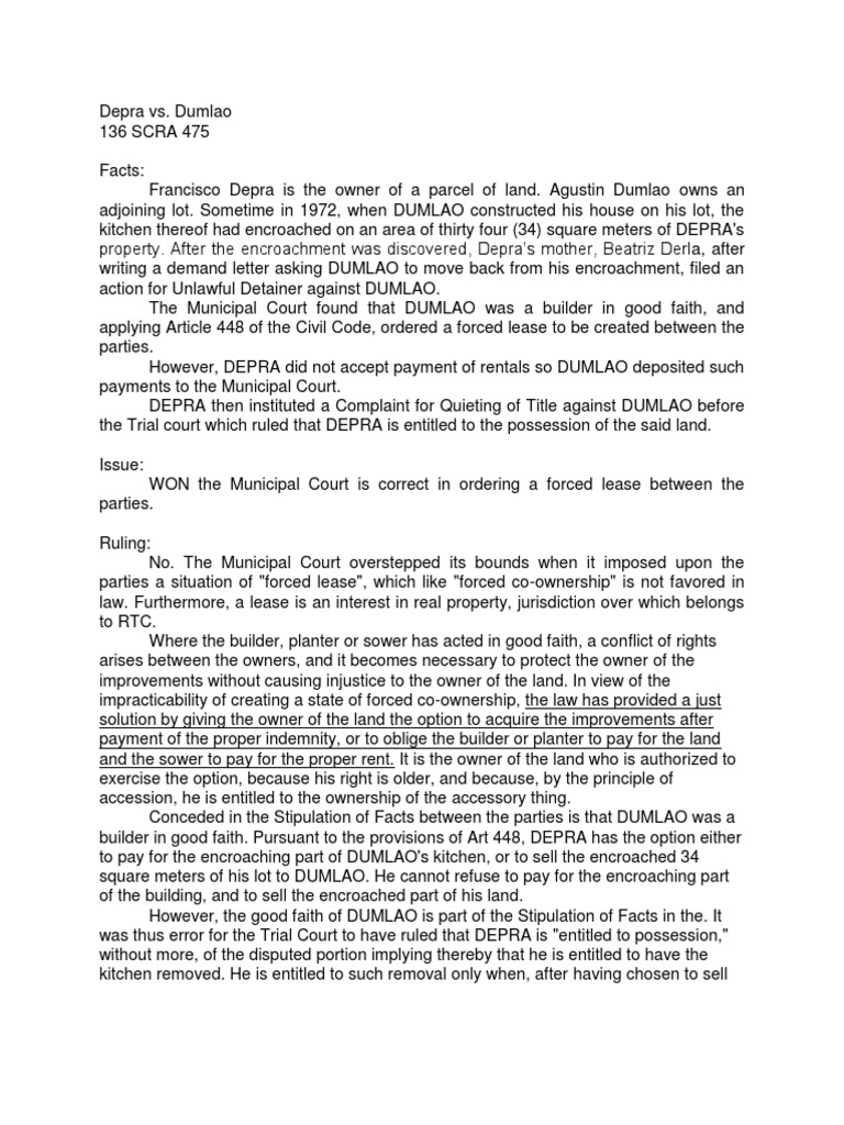 Depra HSJSNSN | PDF | Lease | Ownership