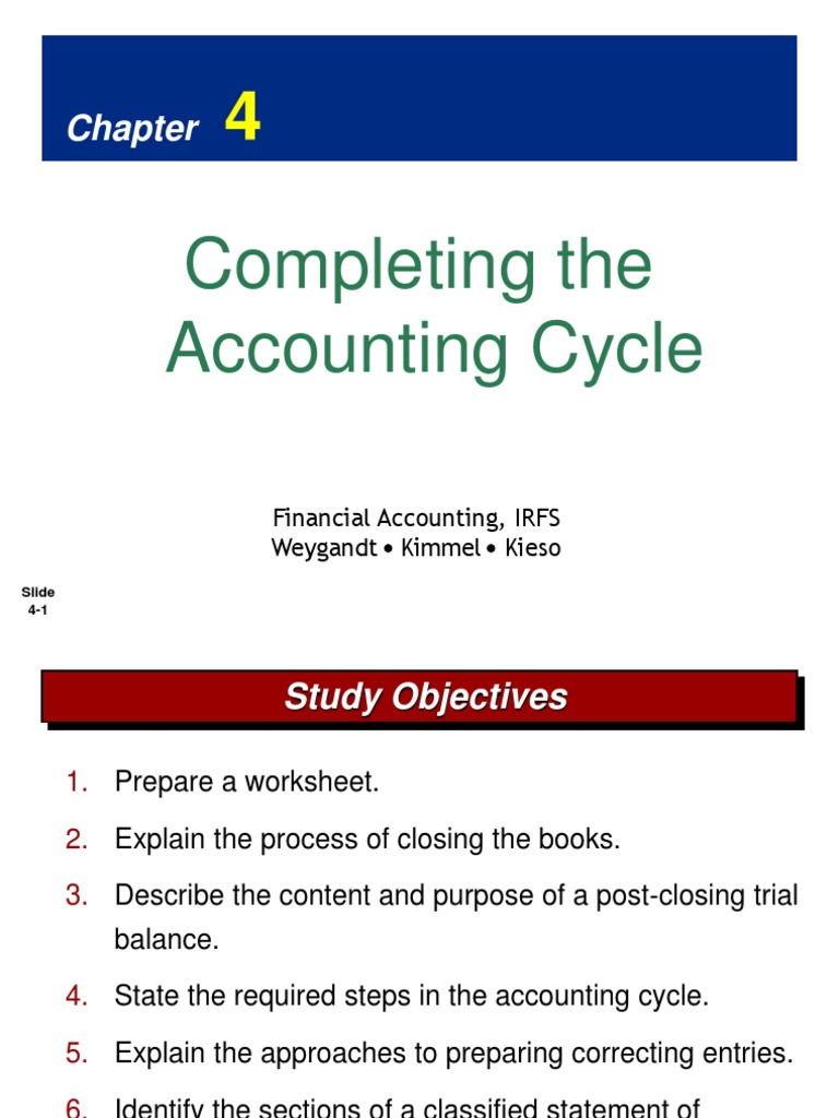 Completing The Accounting Cycle: Financial Accounting, IRFS Weygandt ...